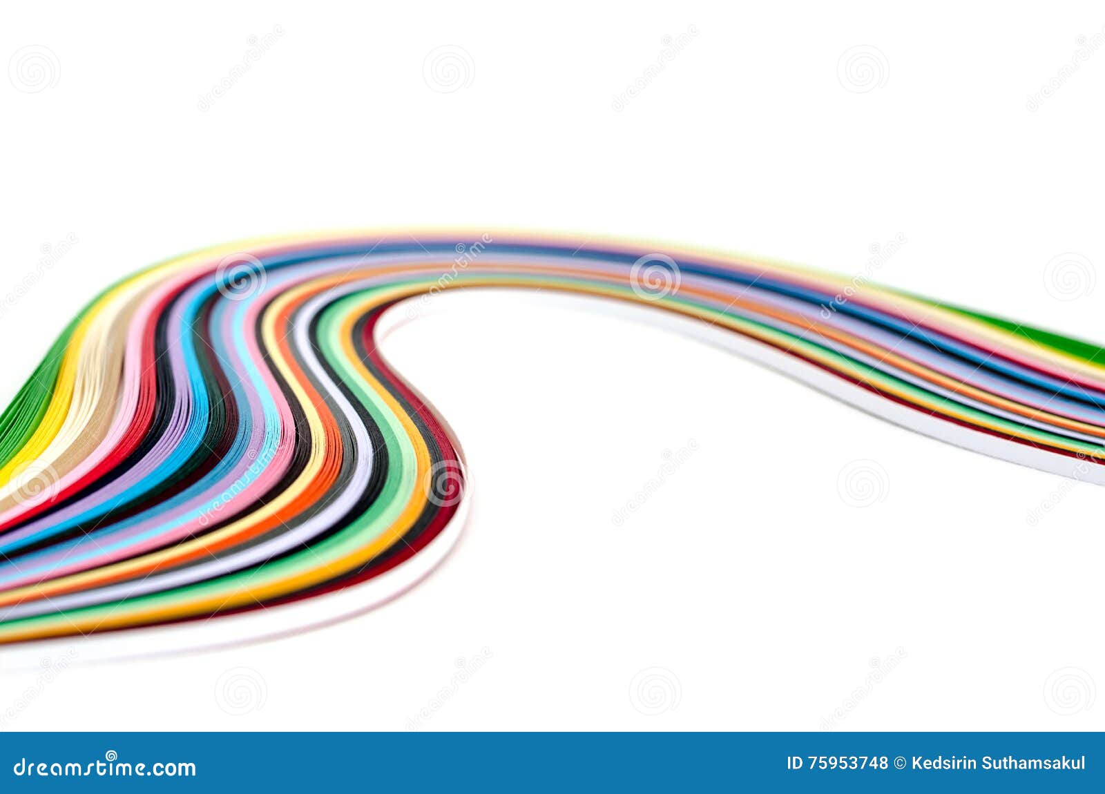 Colorful Paper Filigree Strips Stock Photo - Image of artistic, page ...