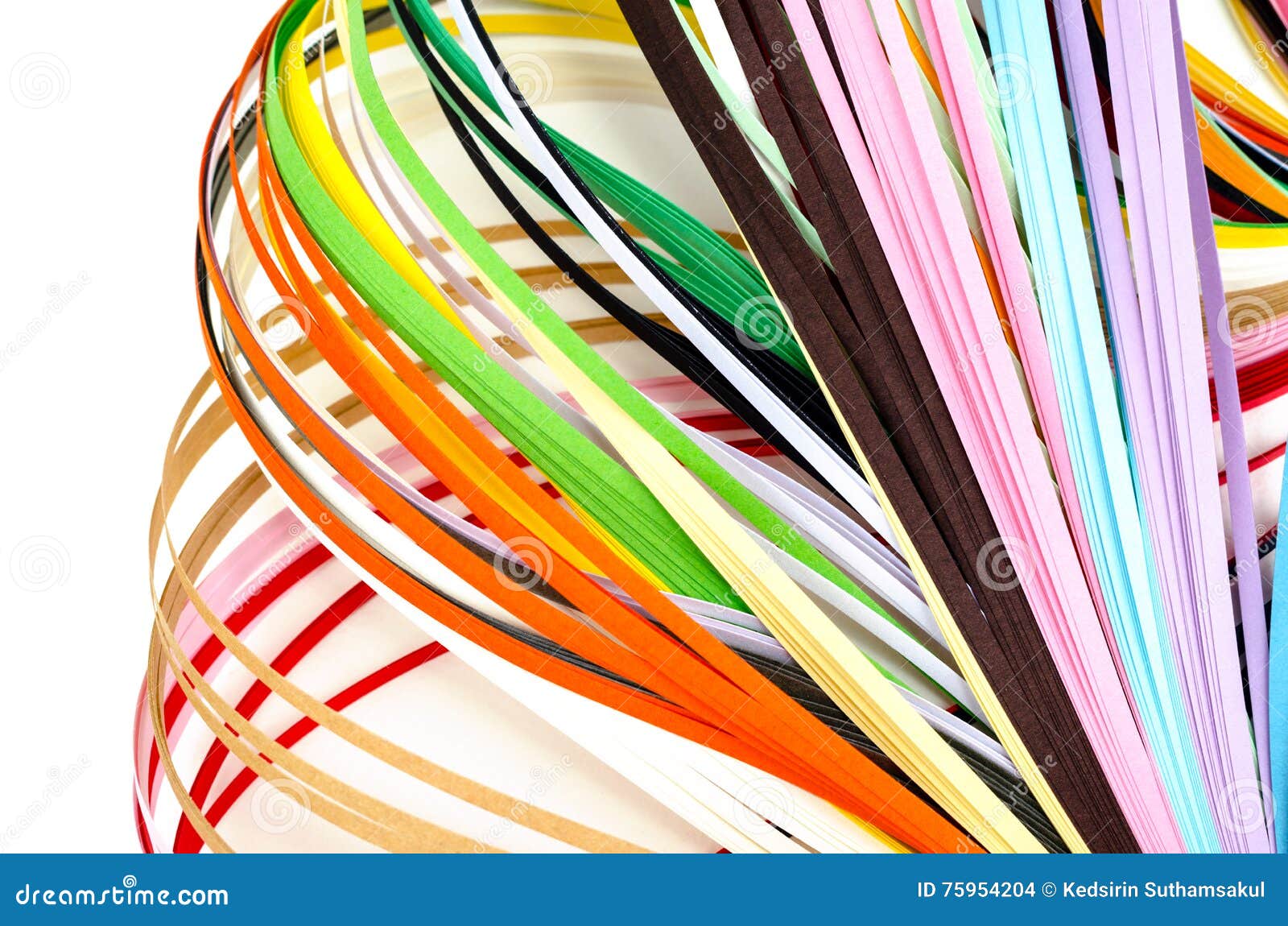 Colorful Paper Filigree Strips Stock Photo - Image of colorful ...