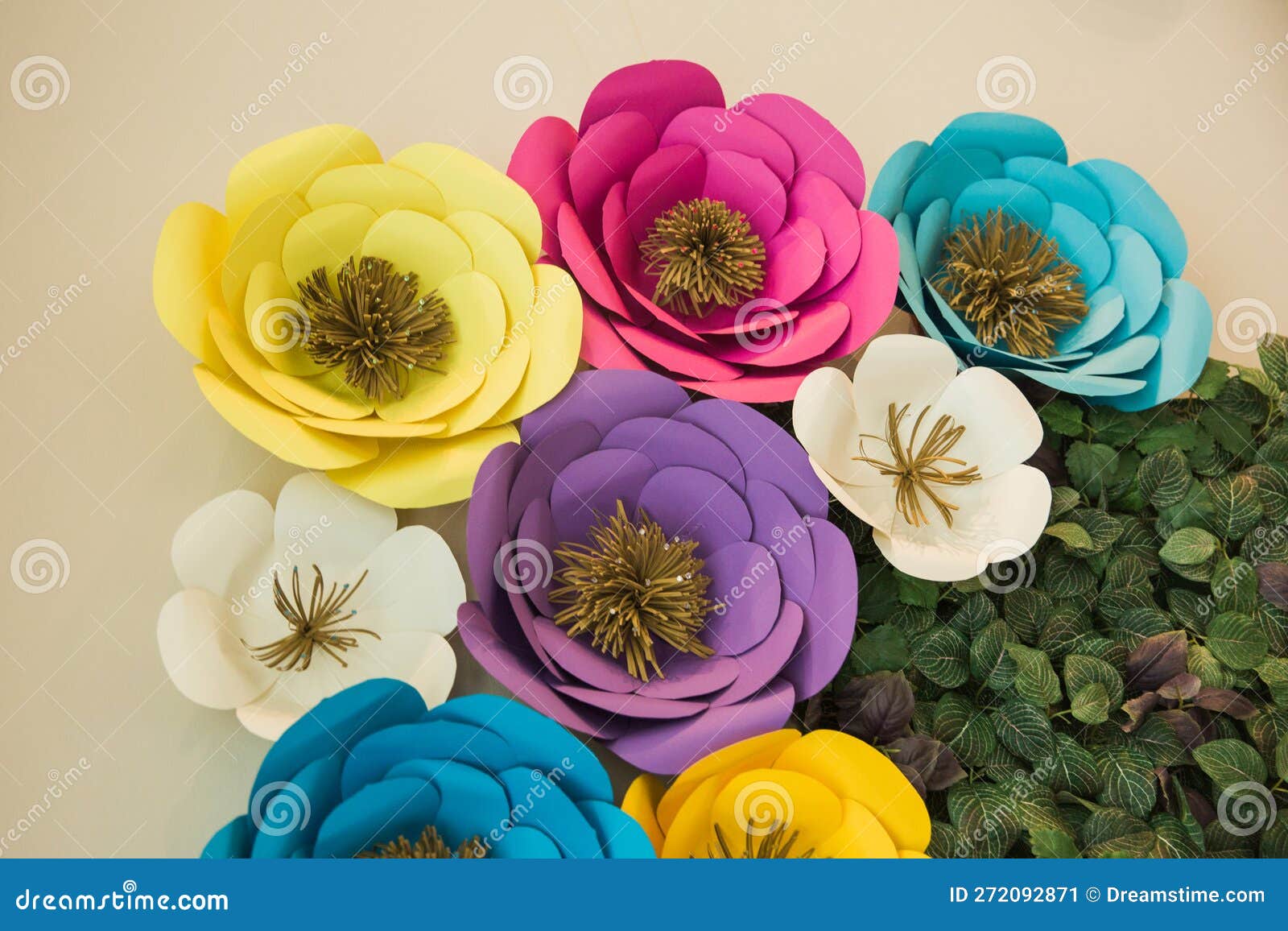Colorful Paper Flowers. Spring Concept. Stock Image - Image of beauty ...