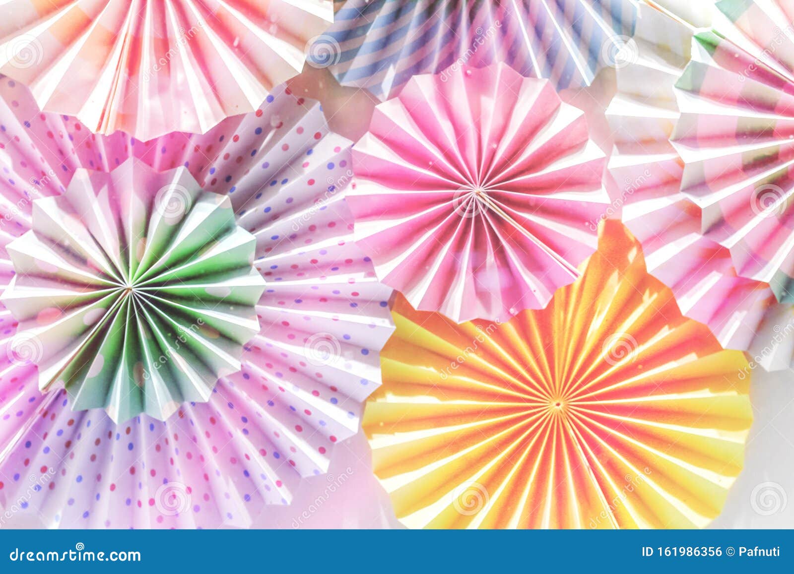 Colorful Paper Folding Abstract Pattern for Background. Stock Photo ...