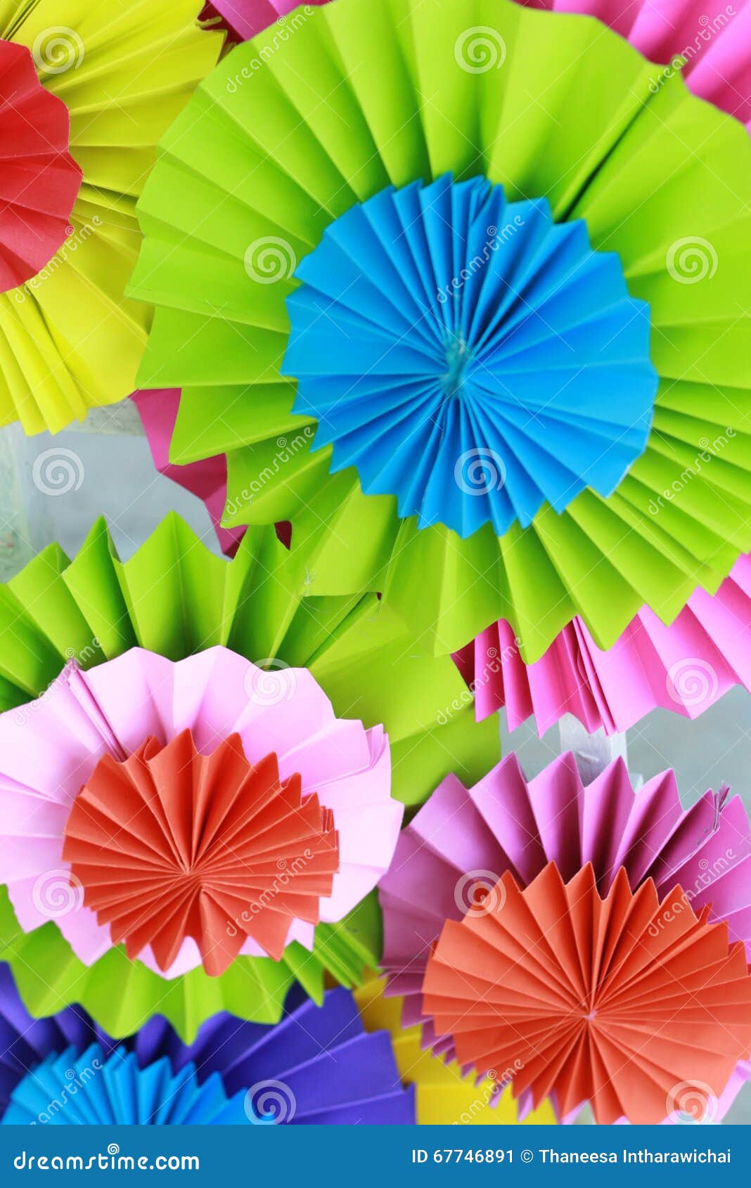 Colorful Paper Folding Background Stock Image - Image of chinese ...
