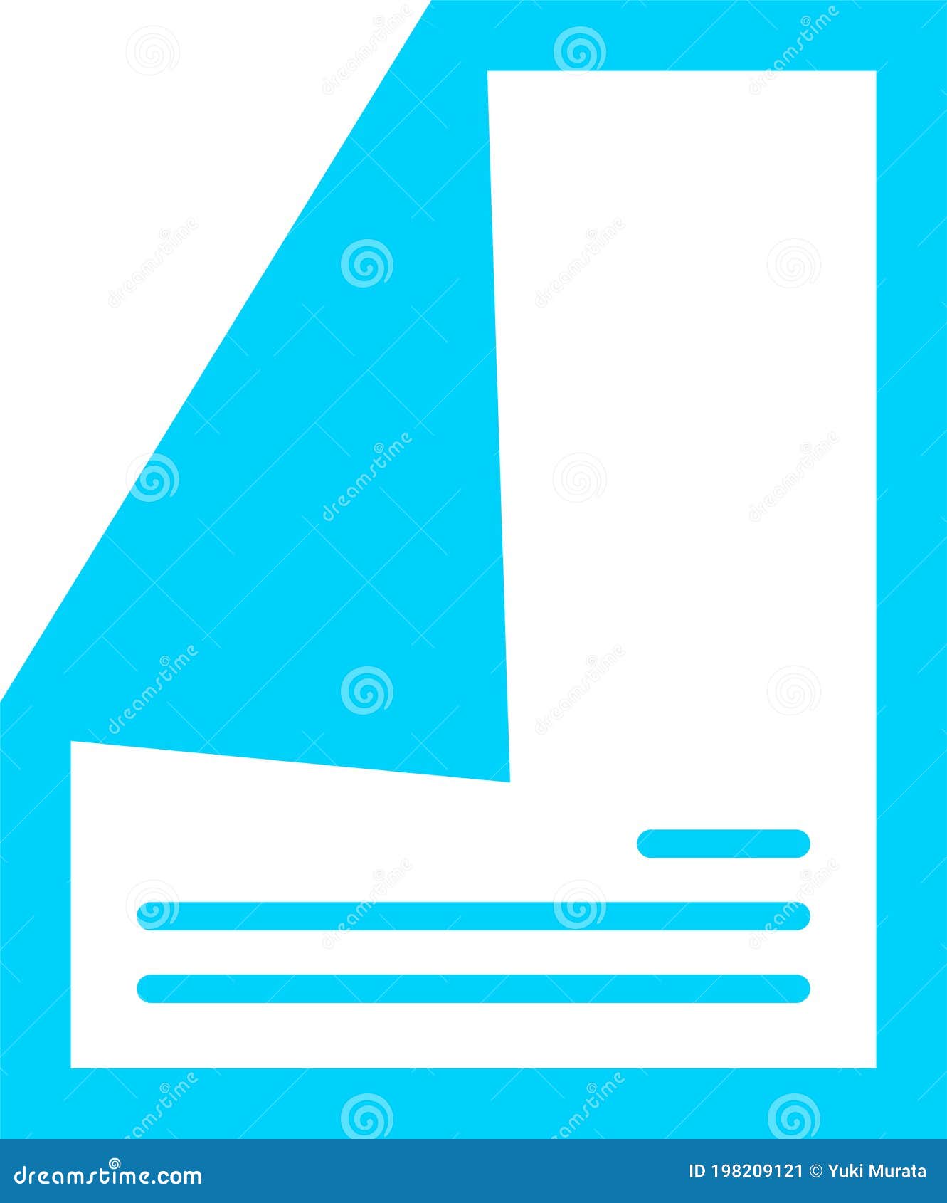 Colorful Paper icon stock vector. Illustration of resume - 198209121