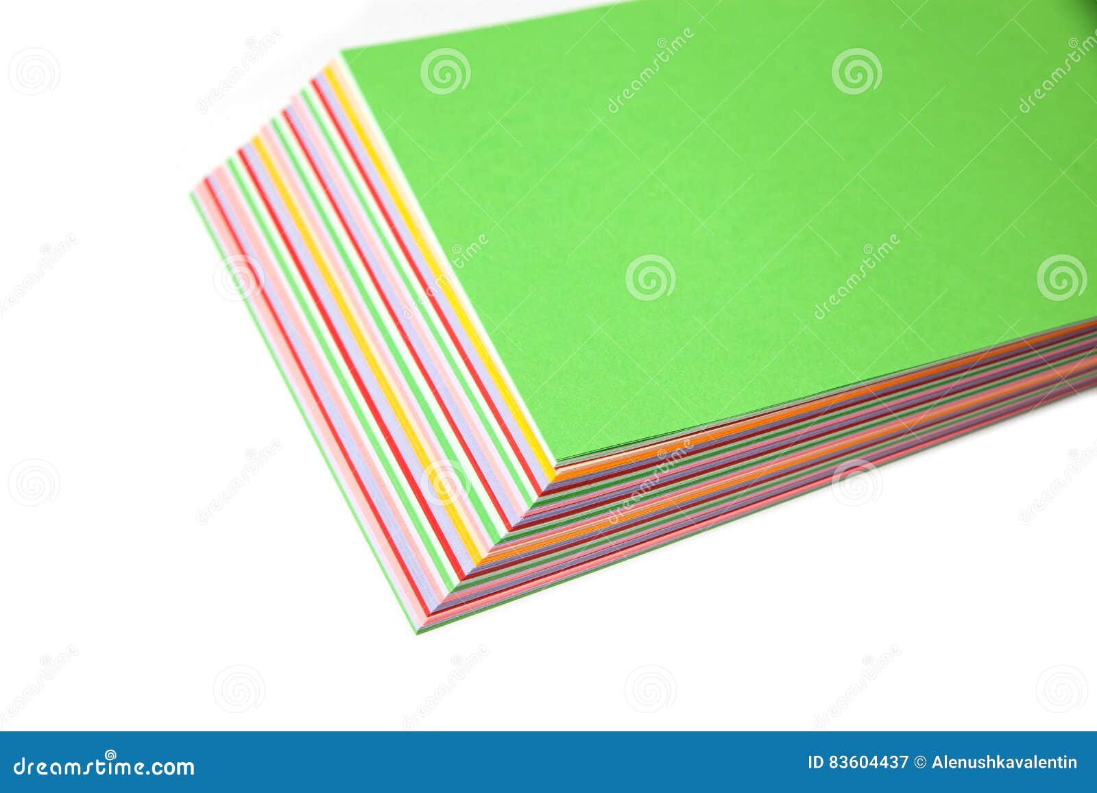 Colorful Paper stock image. Image of isolated, descriptive - 83604437