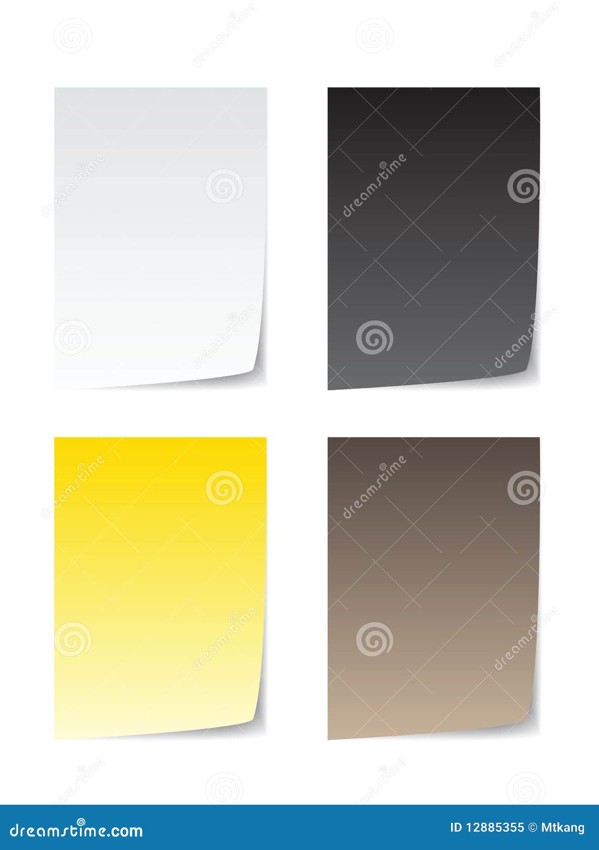 Colorful paper for message stock vector. Illustration of information ...