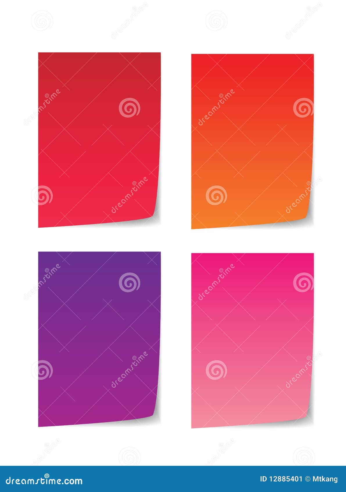 Colorful paper for message stock vector. Illustration of communication ...