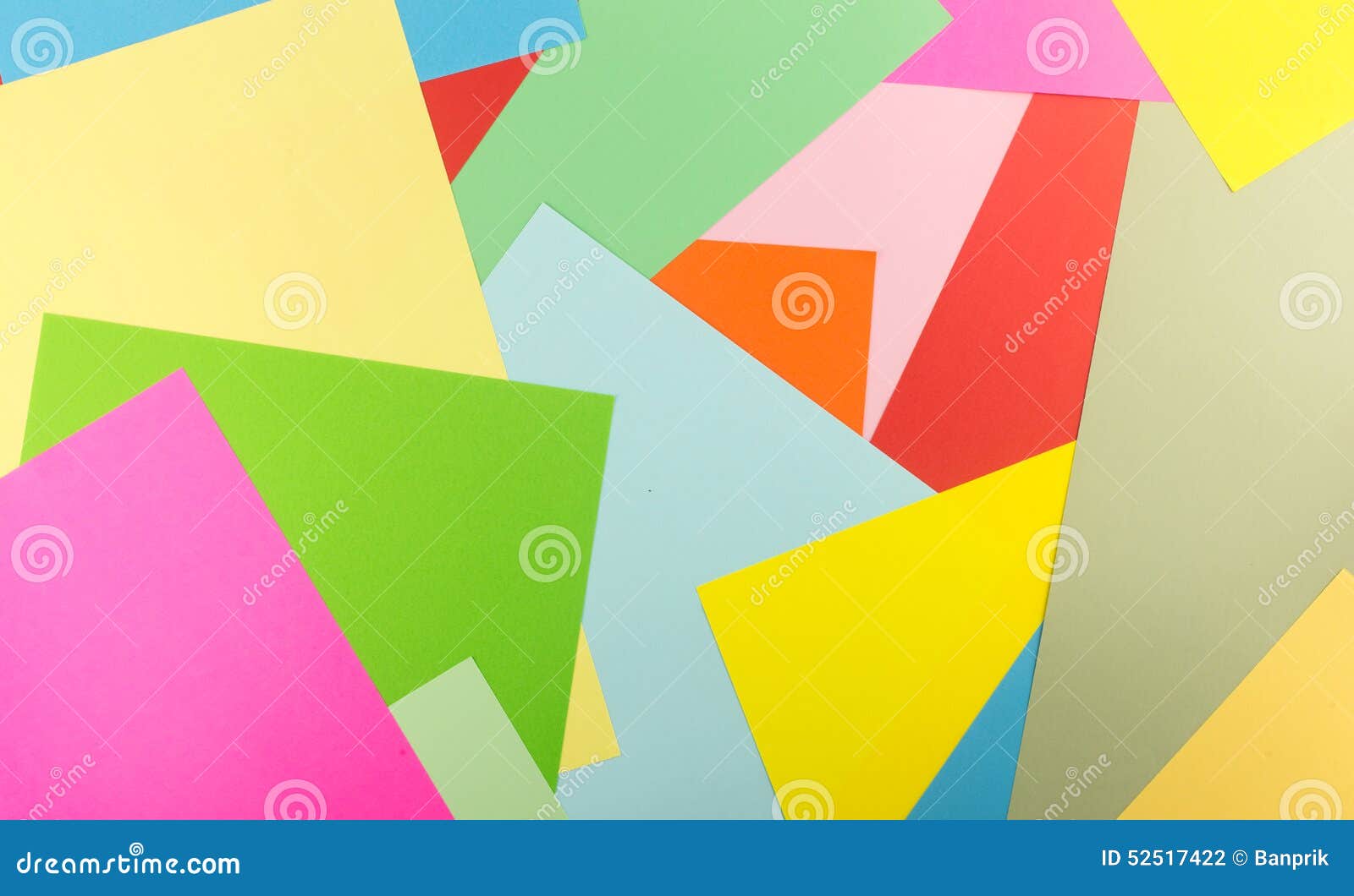 Colorful Paper Overlap As Geometric Pattern Background Stock Photo ...