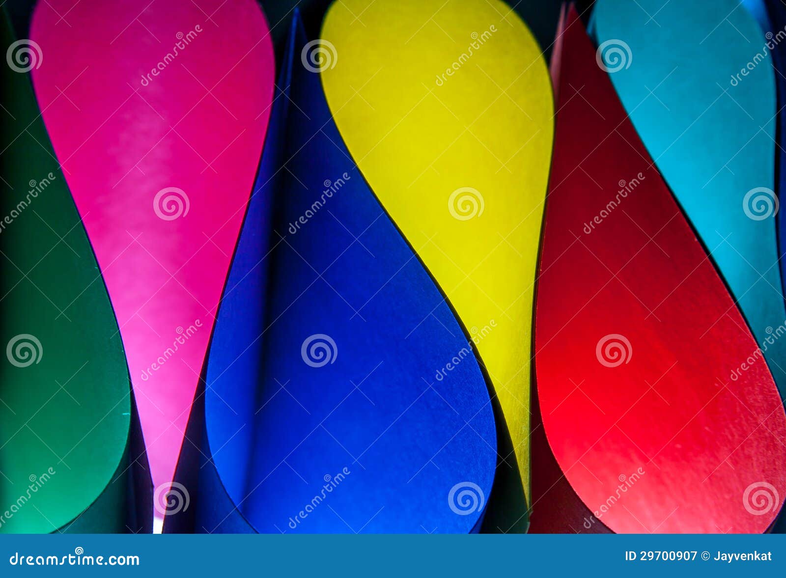 Colorful Paper Pattern in Unique Elliptical Shapes Stock Image - Image ...