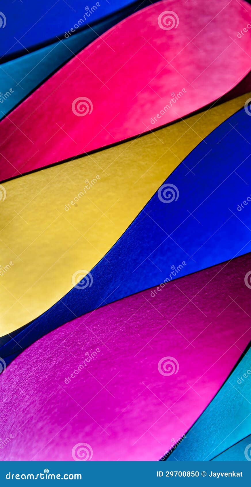 Colorful Paper Pattern in Unique Elliptical Shapes Stock Photo - Image ...