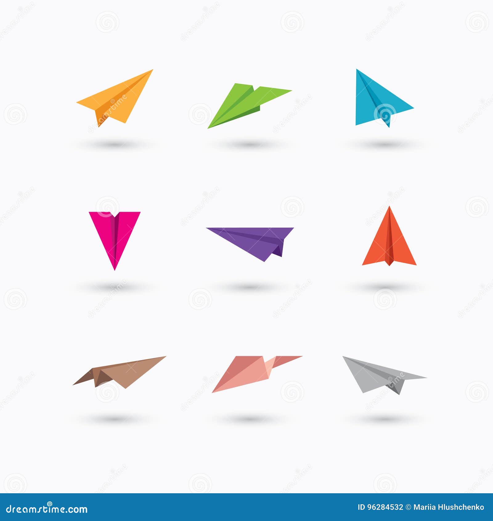 Colorful Paper Plane Logo Stock Illustrations – 411 Colorful Paper ...