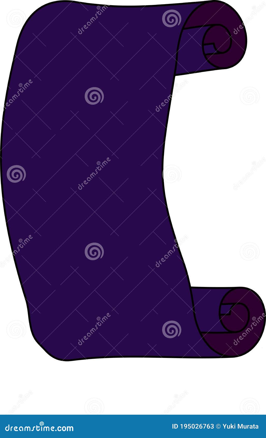 Colorful Paper scroll stock vector. Illustration of text - 195026763