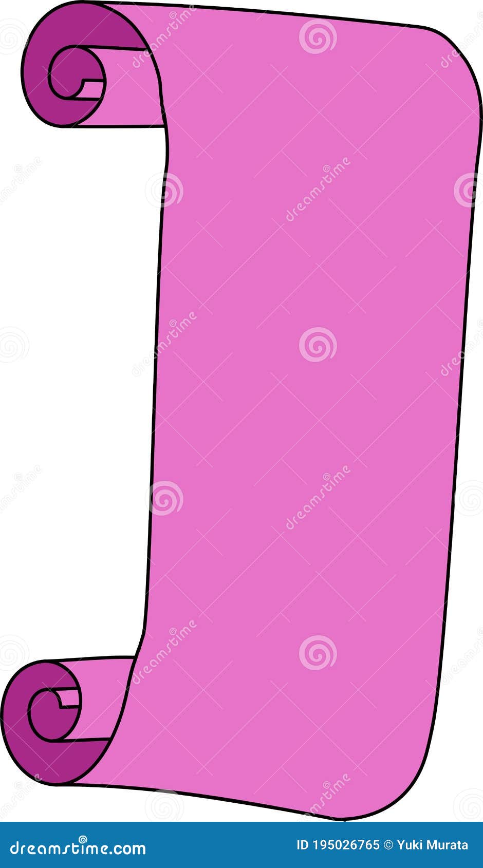 Colorful Paper scroll stock vector. Illustration of decoration - 195026765