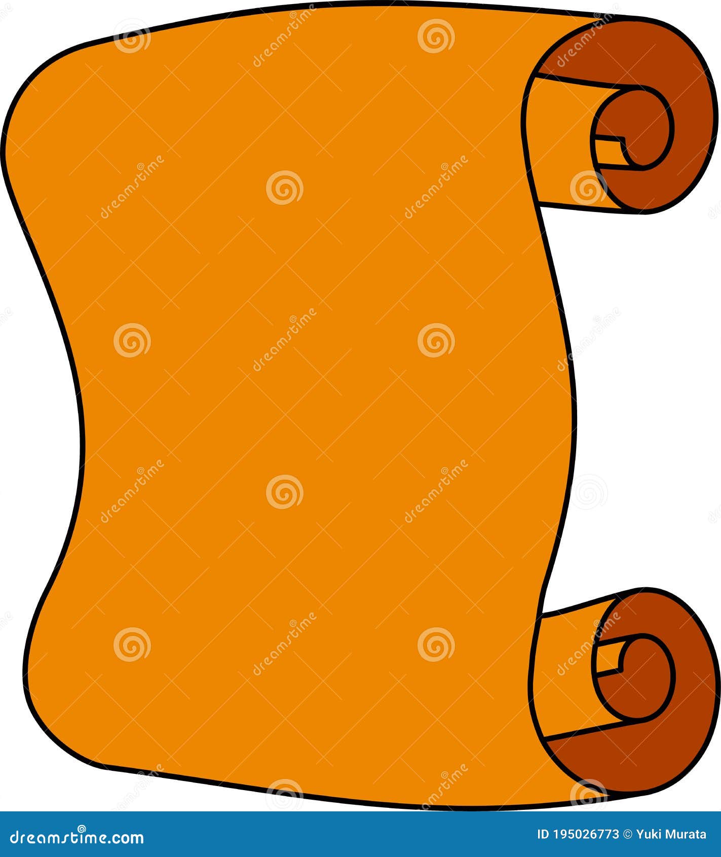 Colorful Paper scroll stock vector. Illustration of text - 195026773