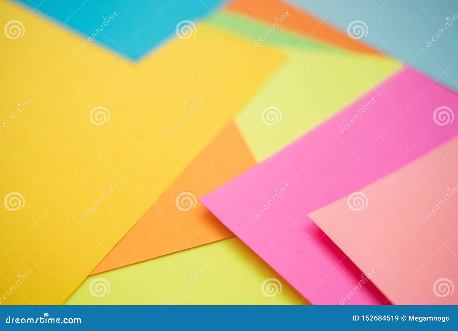 Colorful Paper Sheets As Background, Side View Stock Image - Image of ...