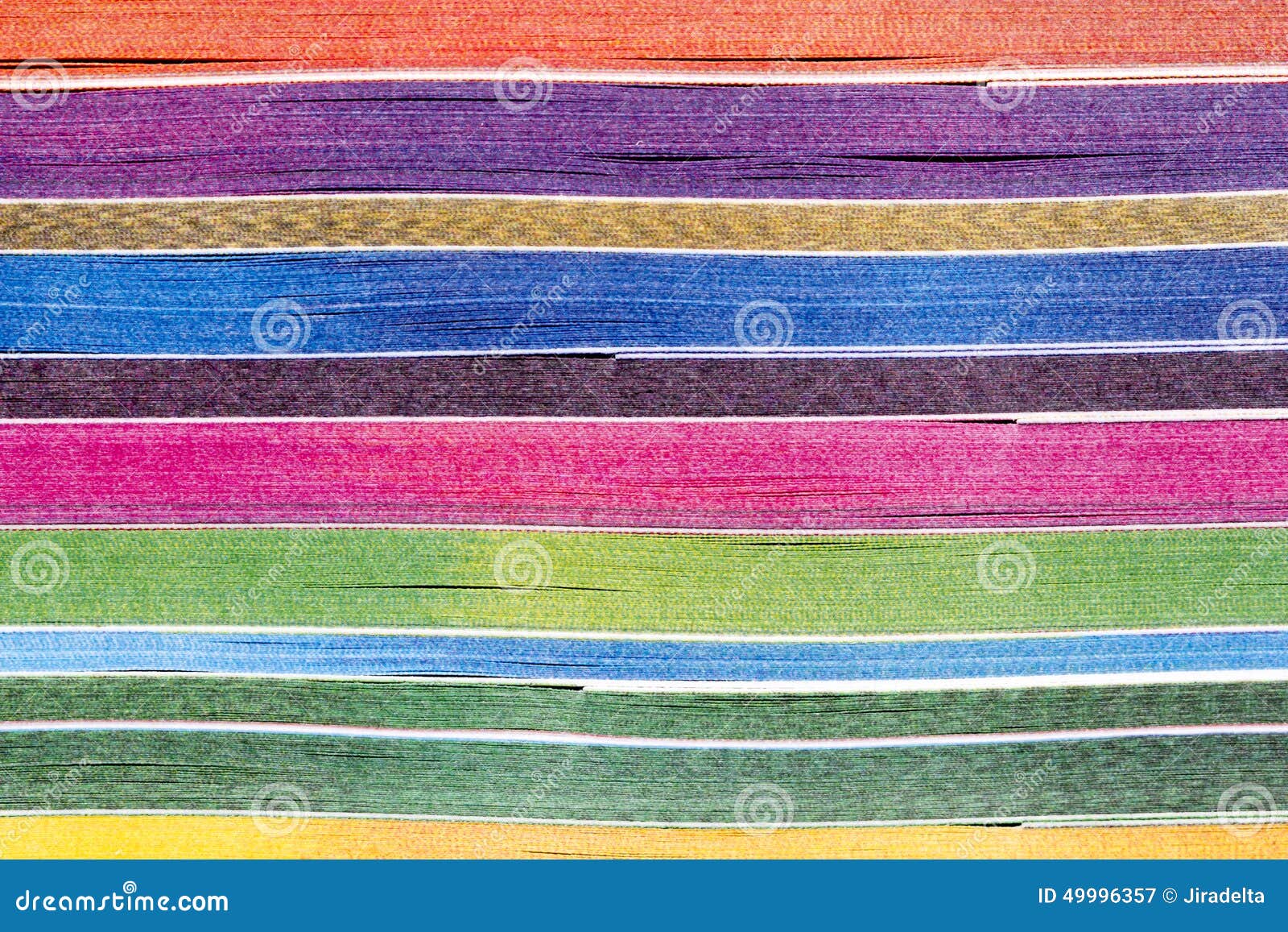 Colorful Paper from Side of Book Stock Image - Image of white, book ...