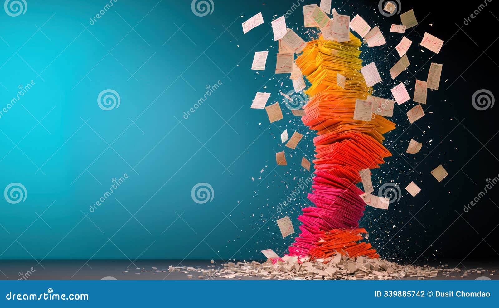 Collapsing Set Of Colorful Wooden Blocks Royalty-Free Stock Photography ...