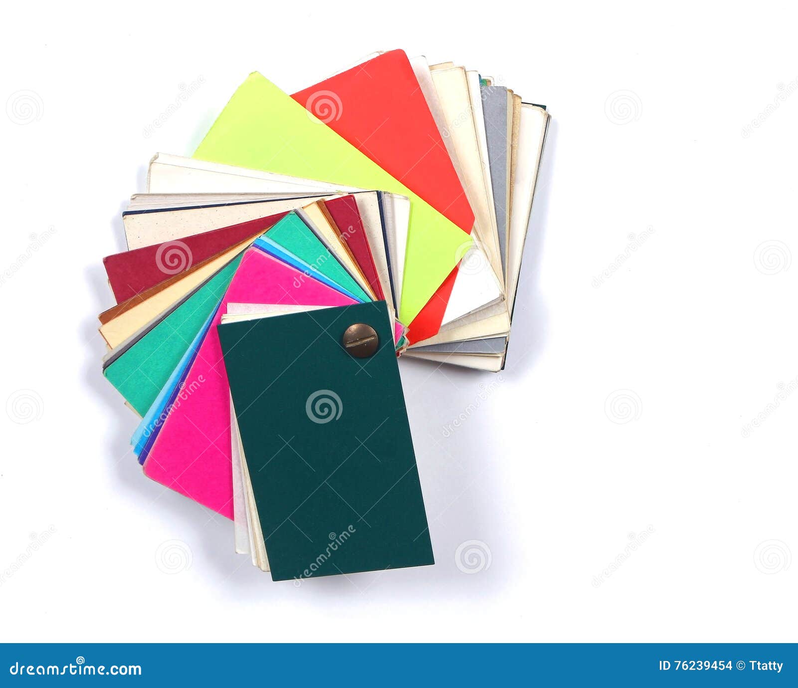 Colorful paper swatches stock photo. Image of card, choice - 76239454