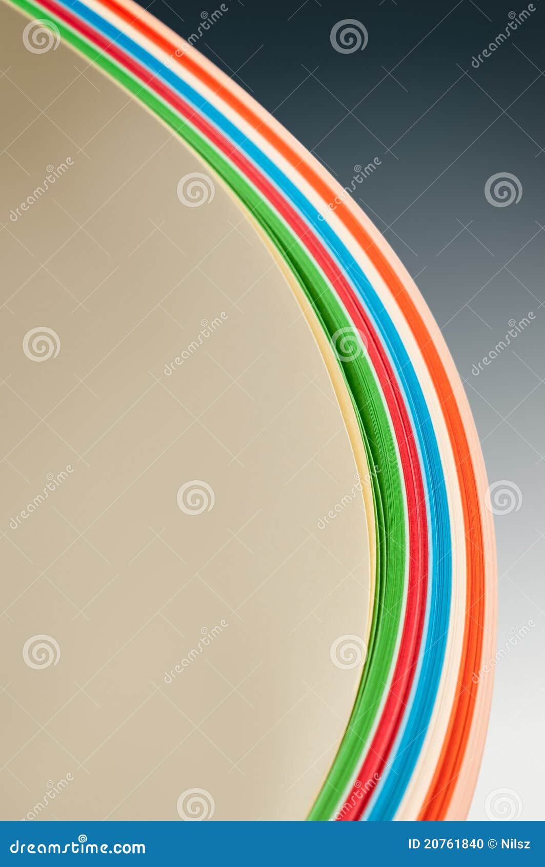 Colorful paper sweep stock photo. Image of rainbow, shape - 20761840
