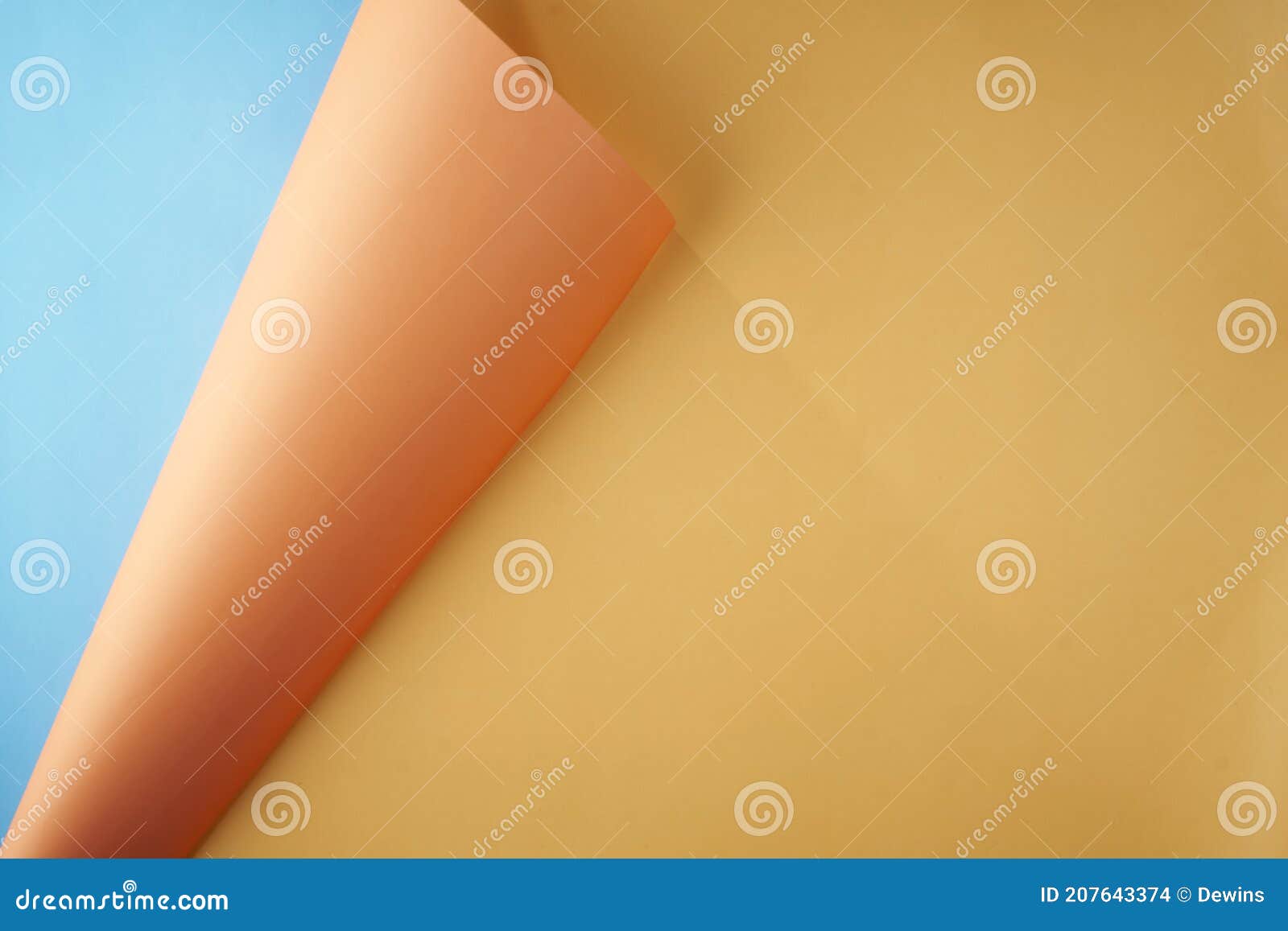 Colorful Paper Texture Background, Orange And Blue Layered Paper ...