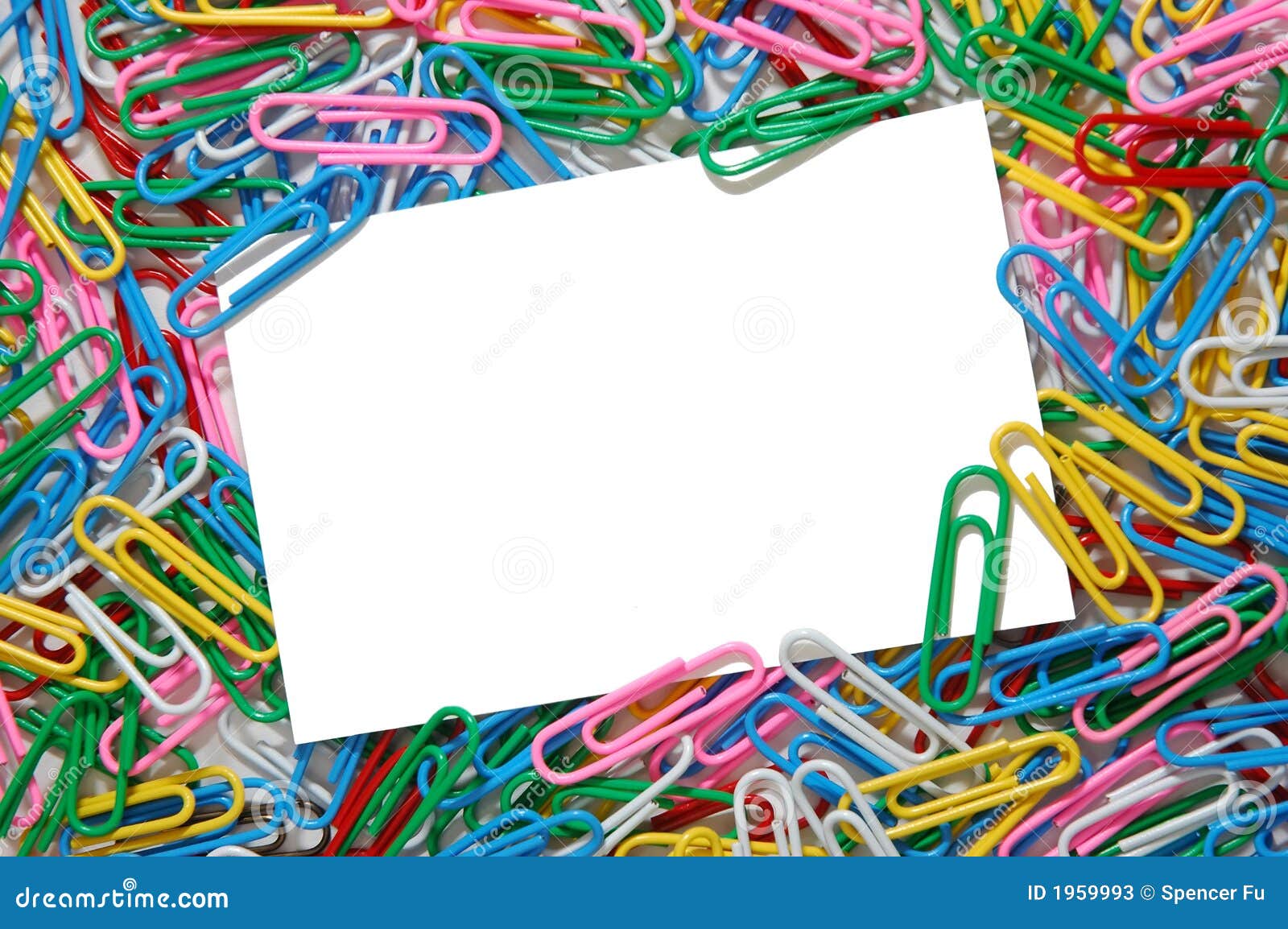 Colorful Paperclip Background Stock Image - Image of pink, white: 1959993