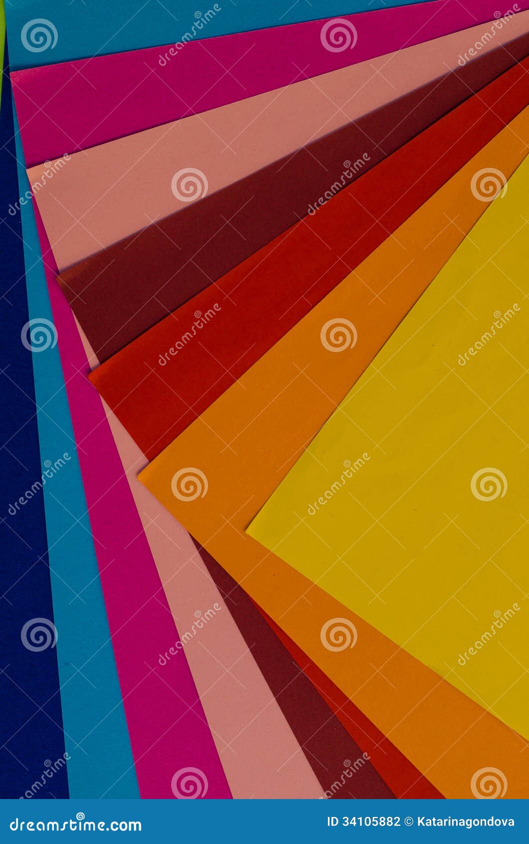 Colorful papers stock photo. Image of group, stationary - 34105882