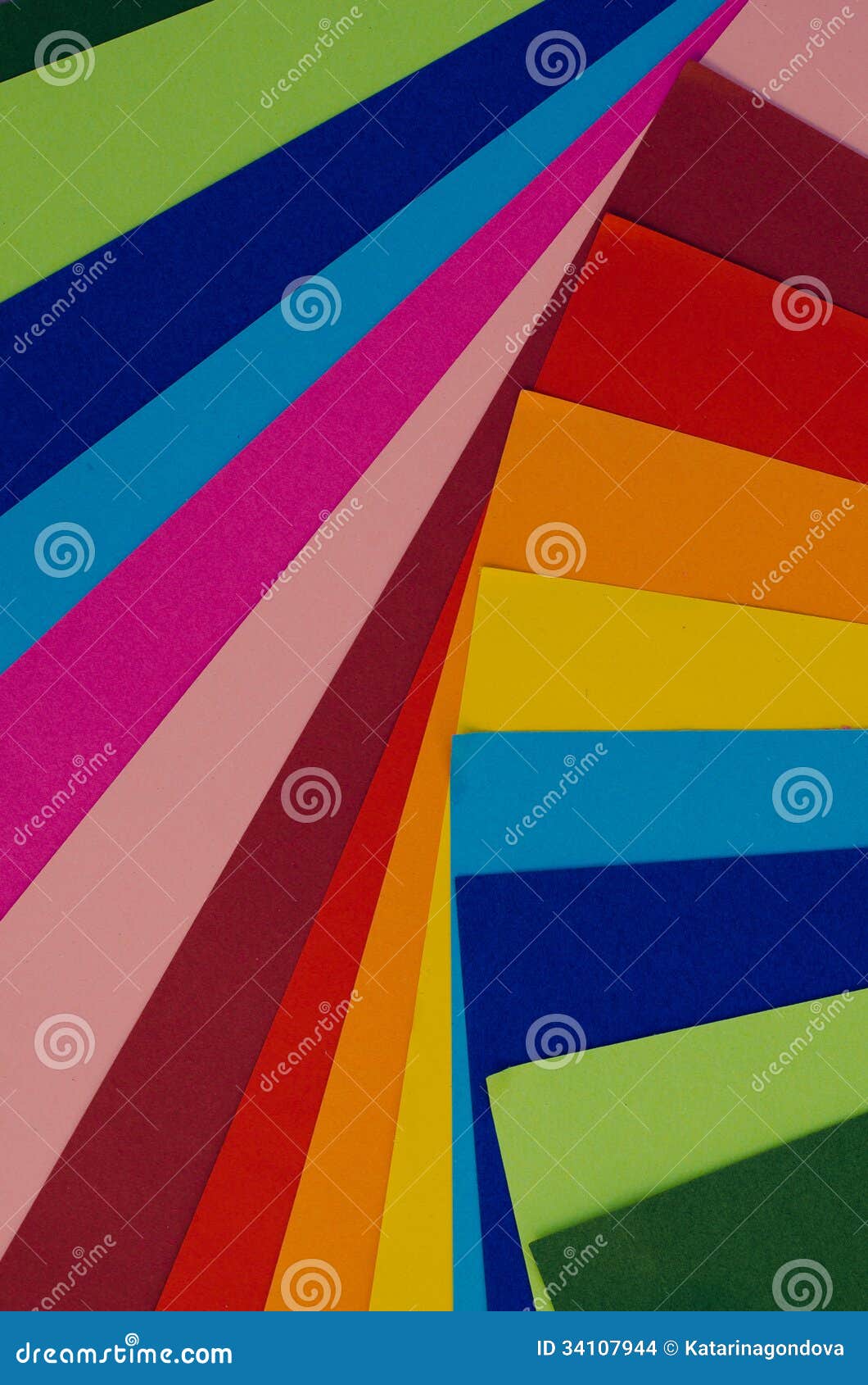 Colorful papers stock photo. Image of colors, designer - 34107944