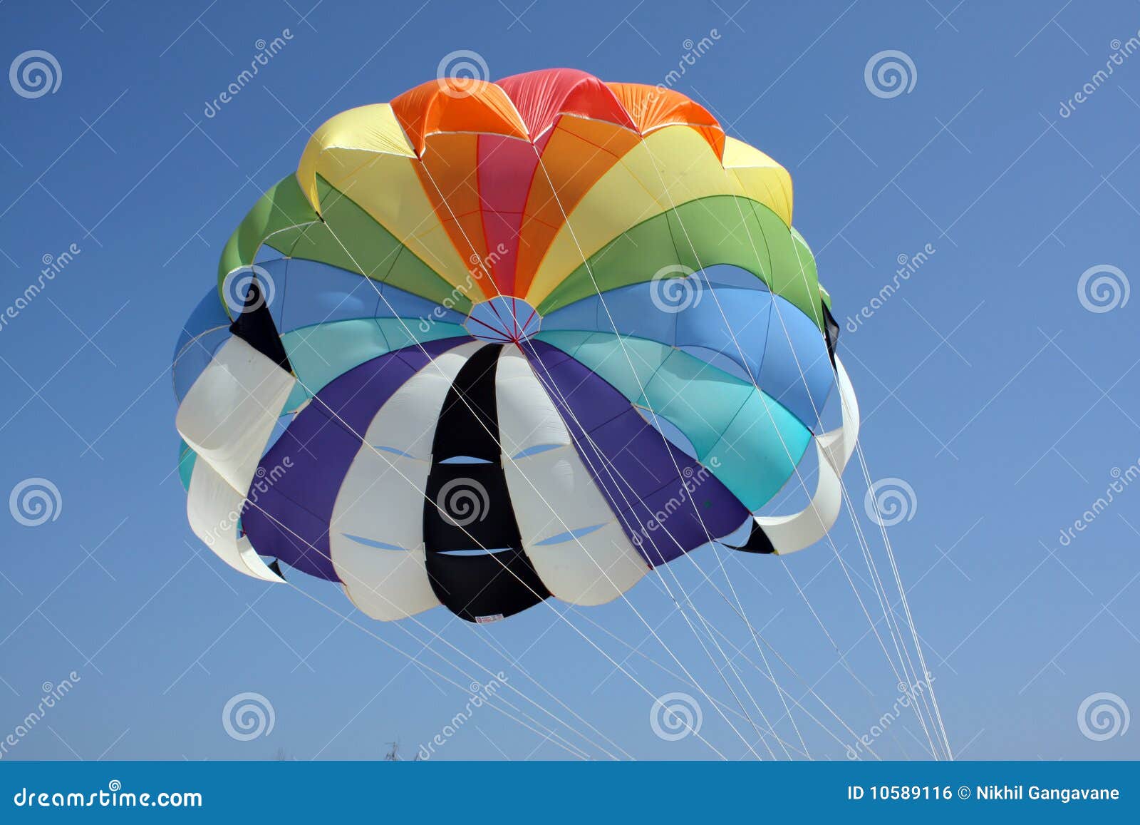 Colorful Parachute stock photo. Image of colorful, colourful - 10589116
