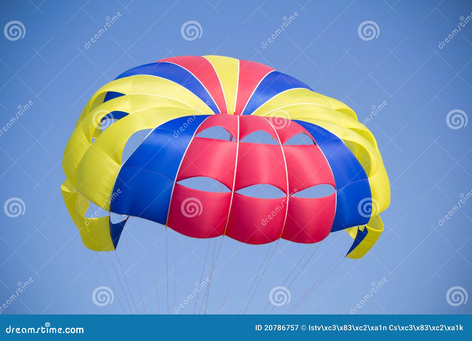 Colorful parachute stock image. Image of colored, falling - 20786757