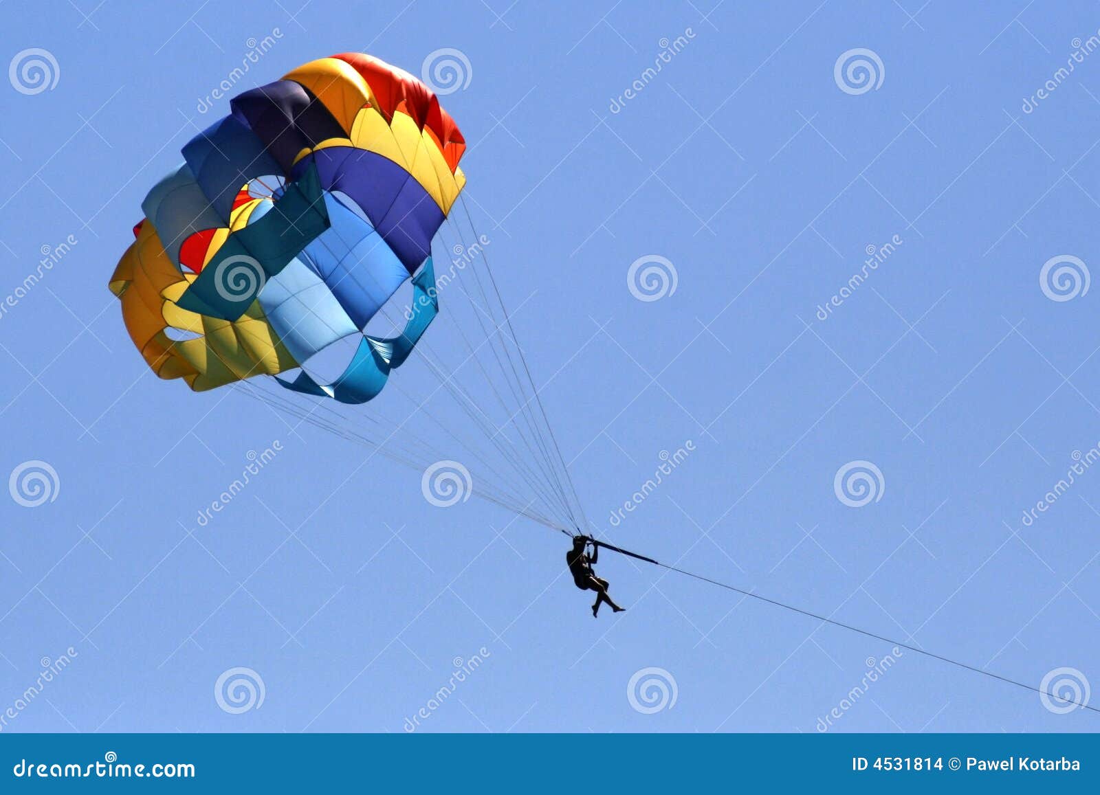 Colorful parachute stock photo. Image of life, action - 4531814