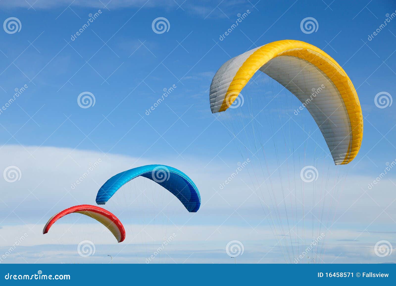 Colorful parachute flying stock image. Image of colorful - 16458571