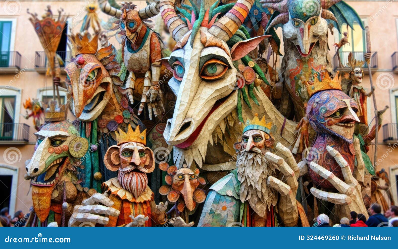 Colorful Parade Puppets Stock Photo | CartoonDealer.com #324469260