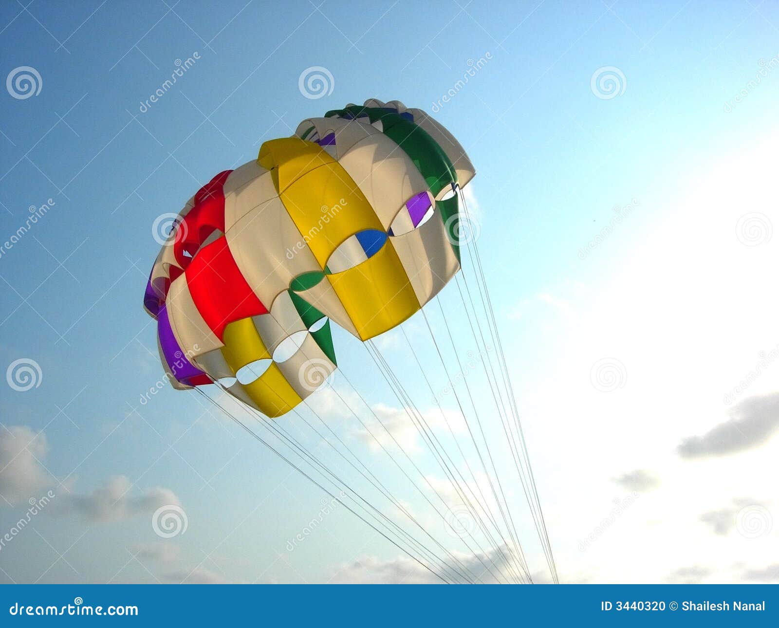 Colorful Parasailing Balloon-I Stock Photo - Image of sailing, color ...
