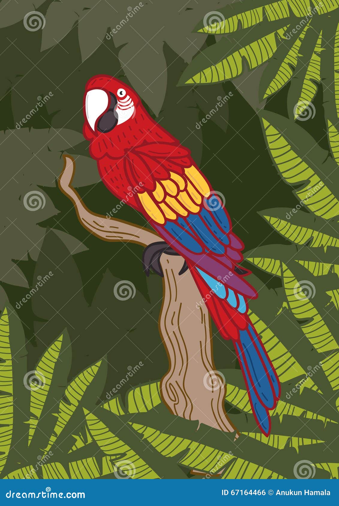 A Colorful Parrot Made From Torn Paper Layers Royalty-Free Stock Image ...