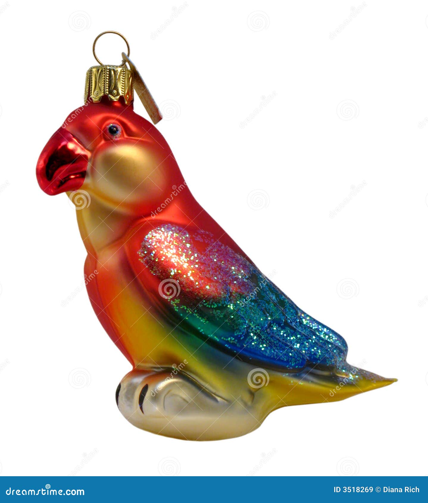 Colorful Parrot Ornament stock image. Image of wing, holiday - 3518269