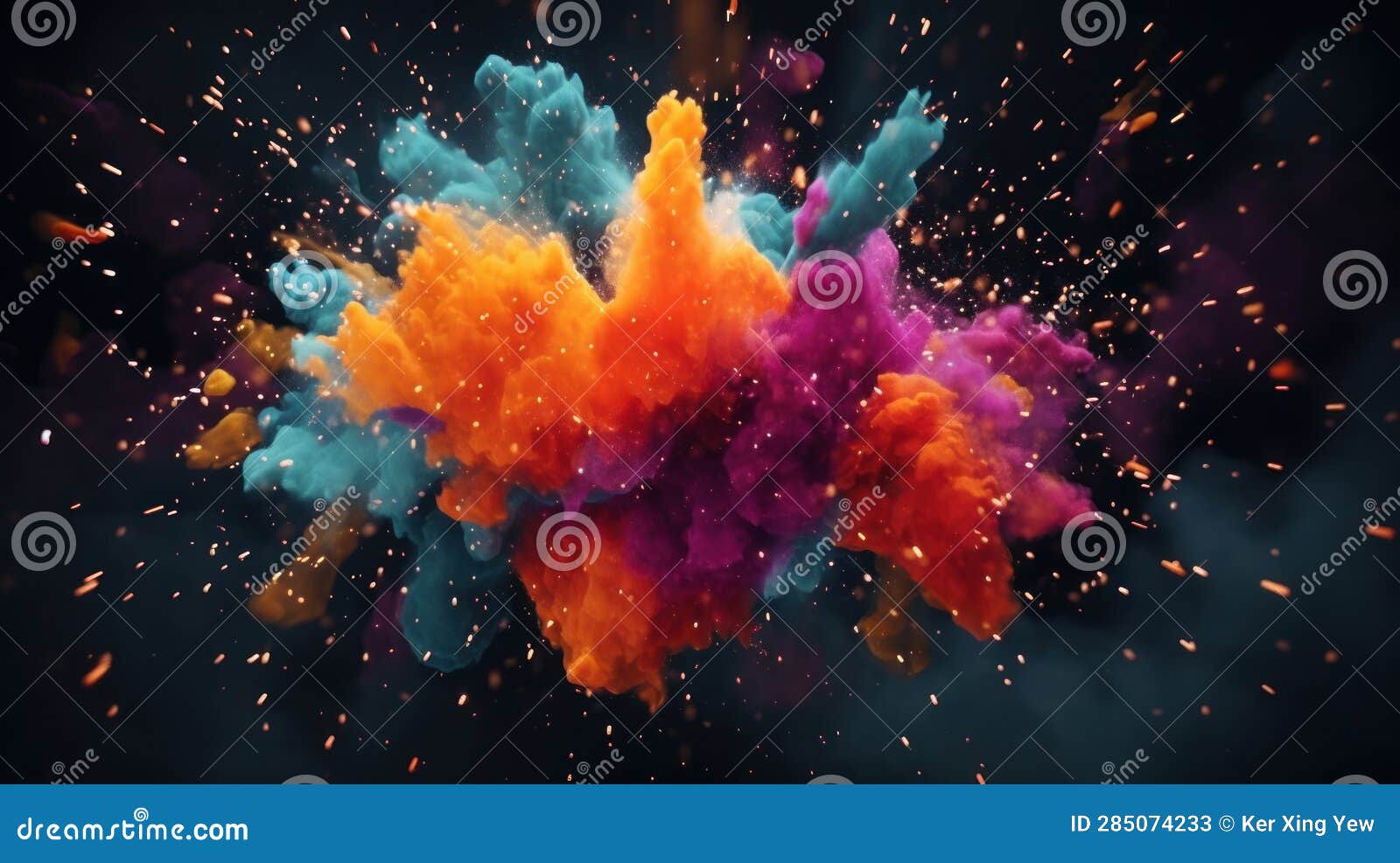 Colorful Particles Forming and Transforming into Different Objects or ...