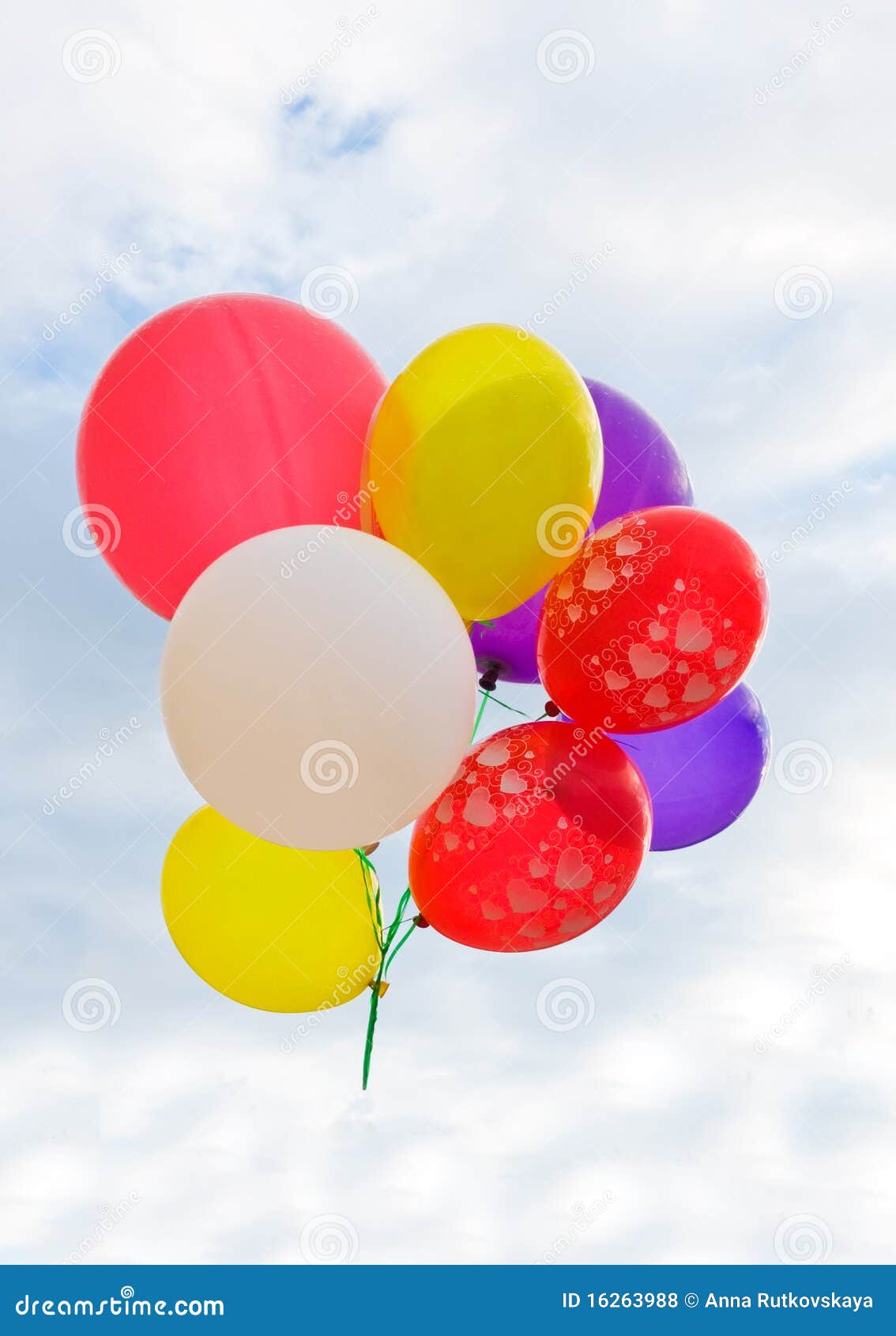 Colorful Party Balloons stock photo. Image of balloon - 16263988