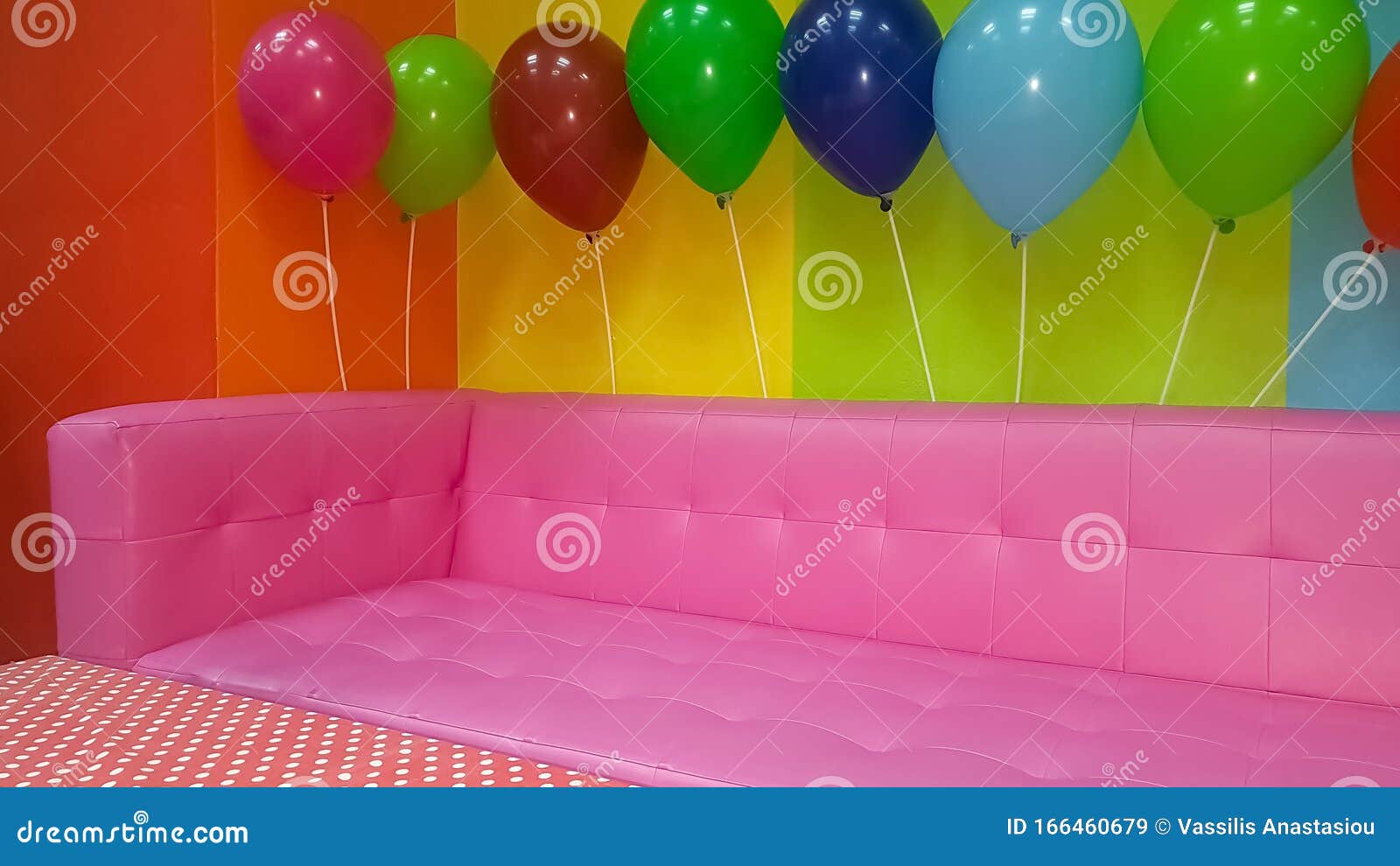 Colorful Party Decoration with Balloons Stock Image - Image of multi ...