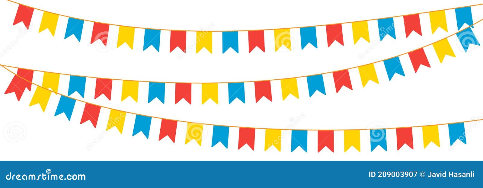 Colorful Party Flags Vector EPS 10 Stock Illustration - Illustration of ...