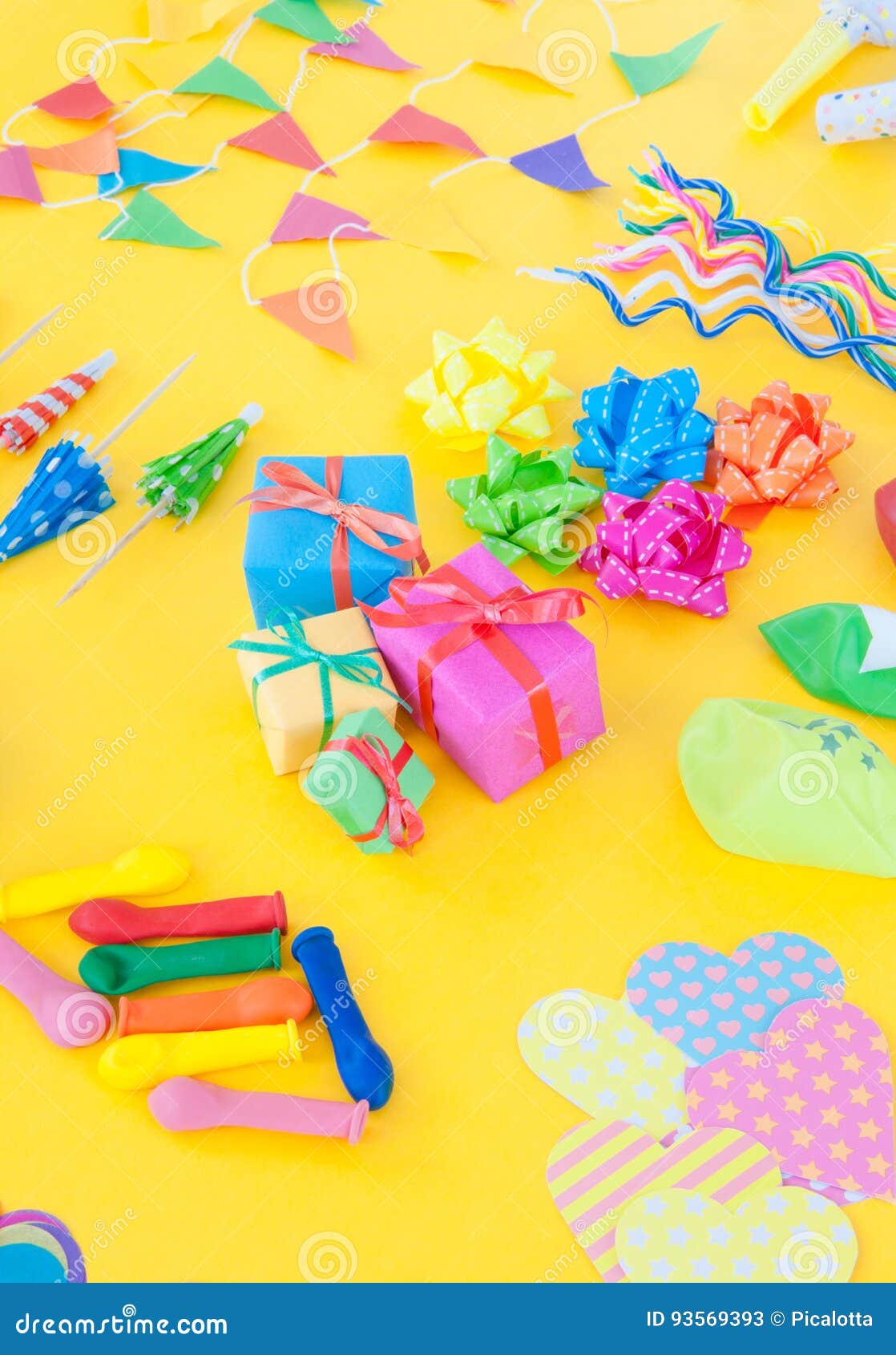 Colorful party props stock image. Image of celebrate - 93569393