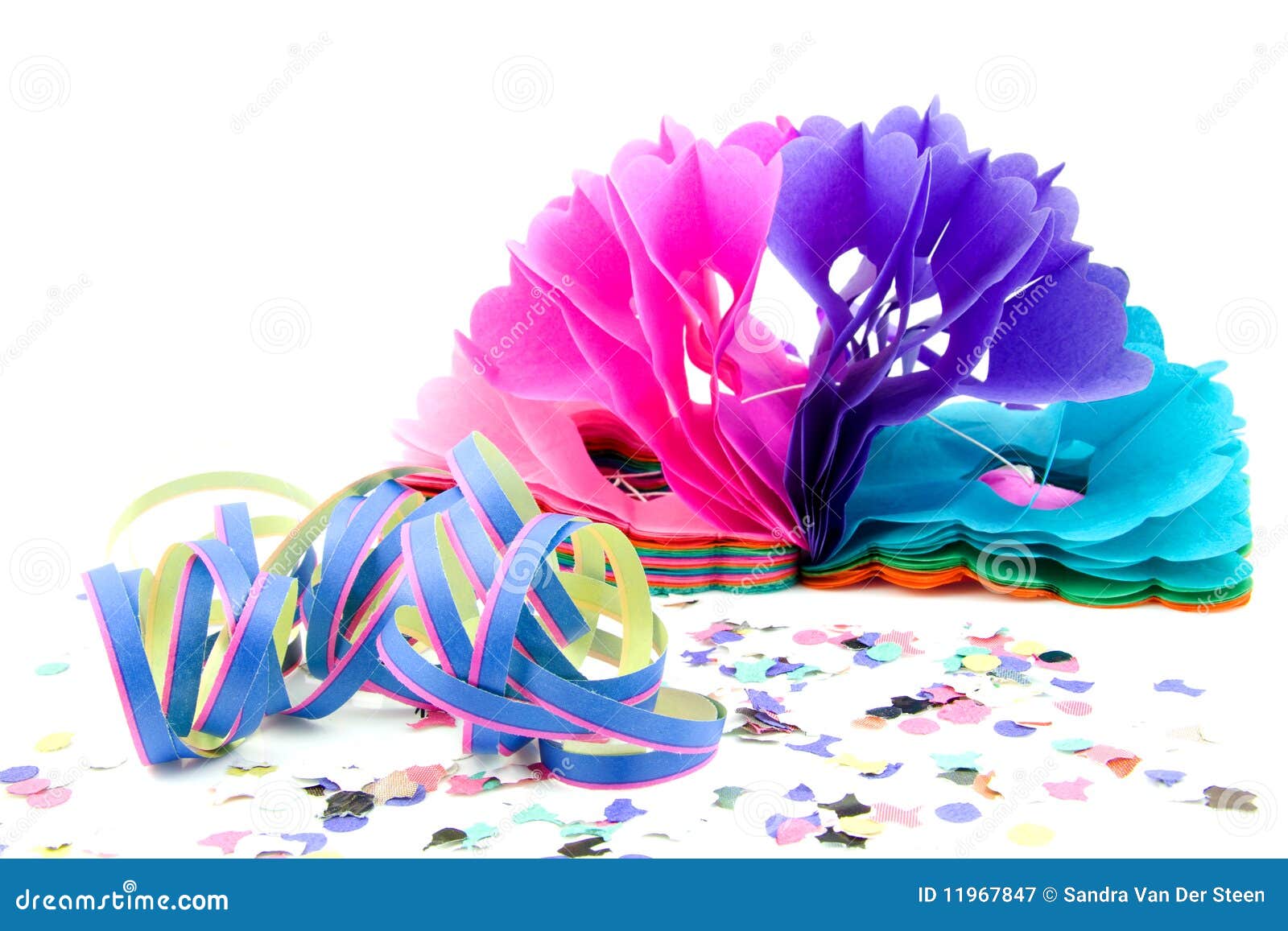 Colorful party streamers stock image. Image of party - 11967847