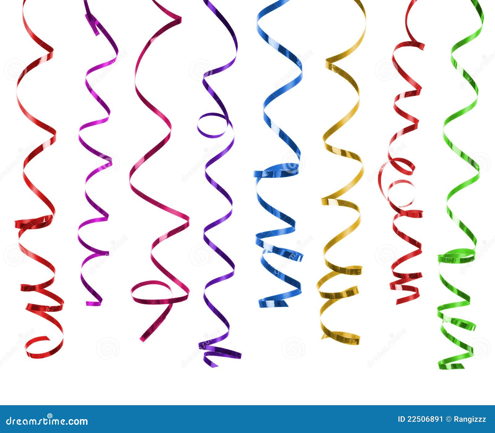 Colorful party streamers stock image. Image of greeting - 22506891