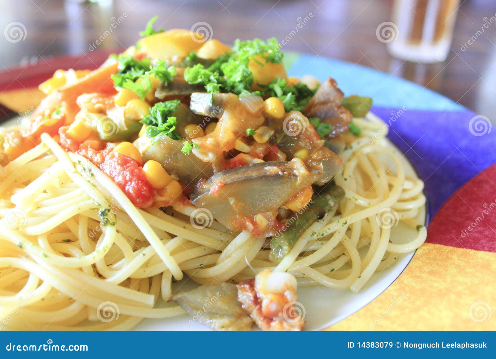 Colorful pasta stock image. Image of italian, meal, colorful - 14383079