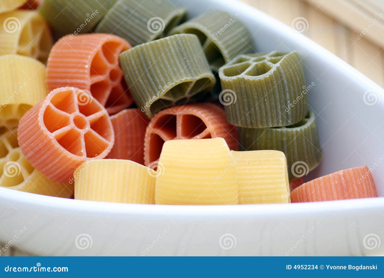 Colorful pasta stock photo. Image of yellow, coloured - 4952234