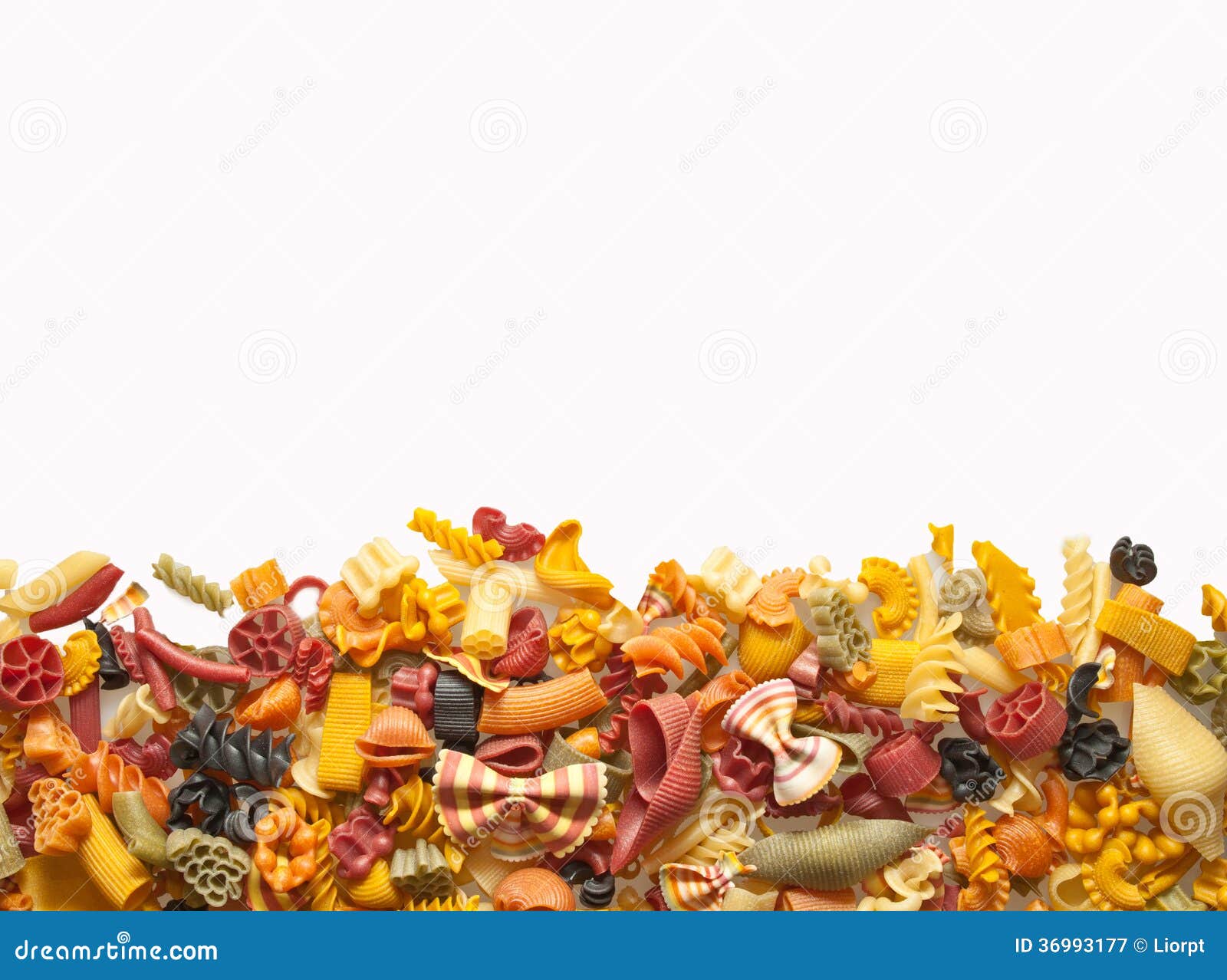 Colorful pasta mix stock image. Image of horizontal, choice - 36993177