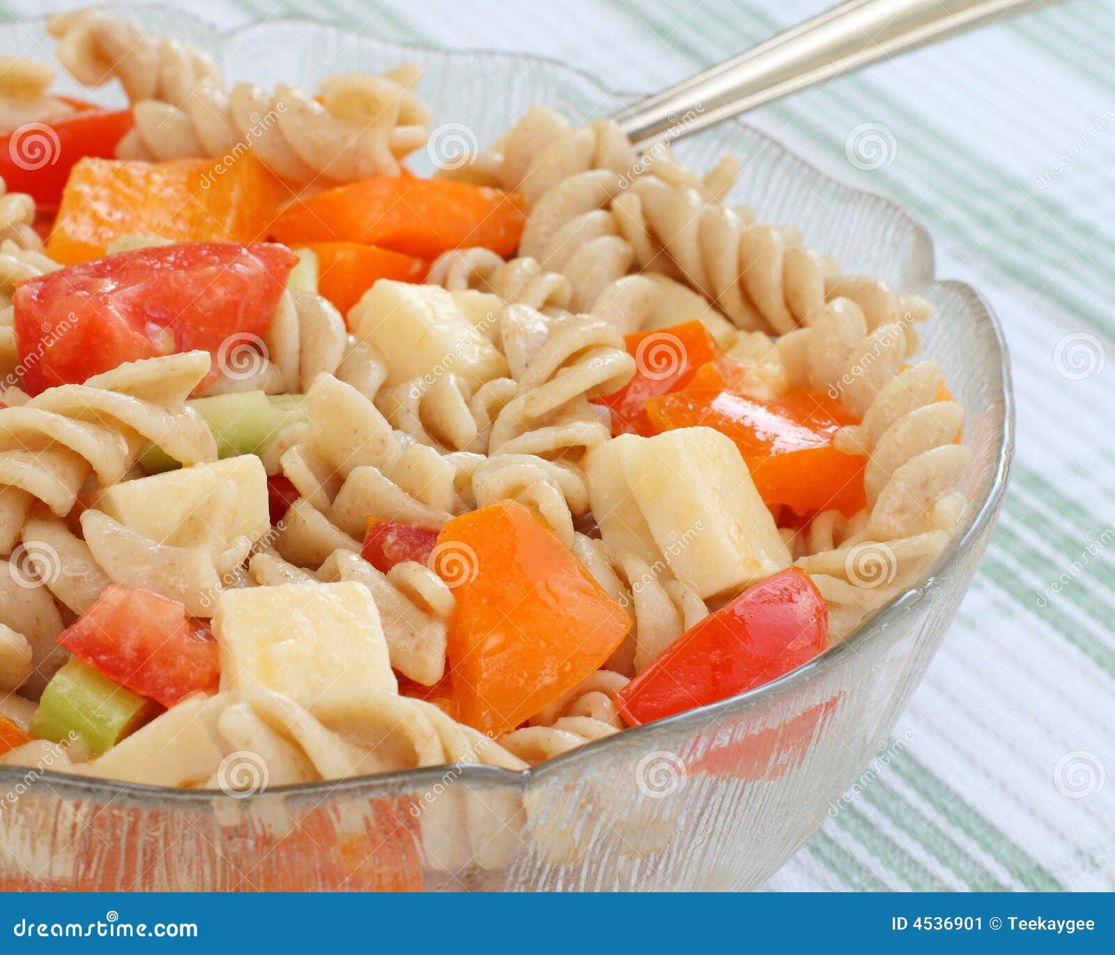 Colorful Pasta Salad stock image. Image of food, tasty - 4536901