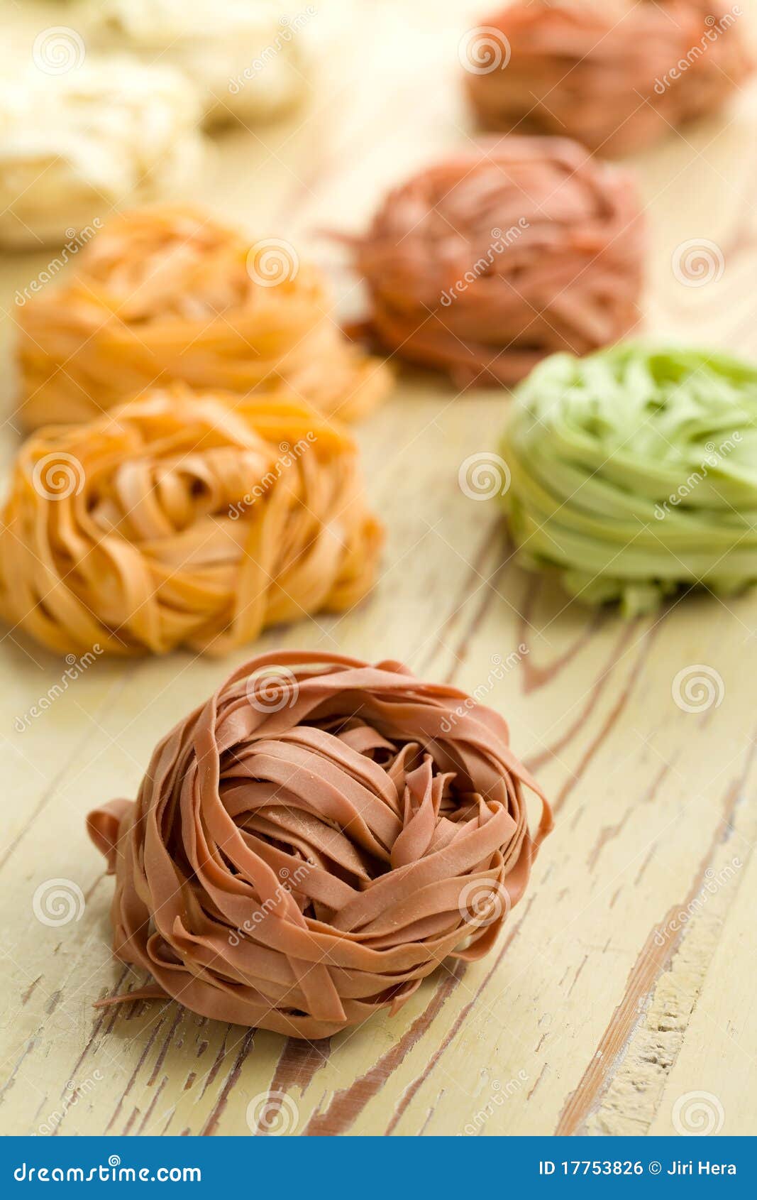 Colorful pasta tagliatelle stock photo. Image of flour - 17753826