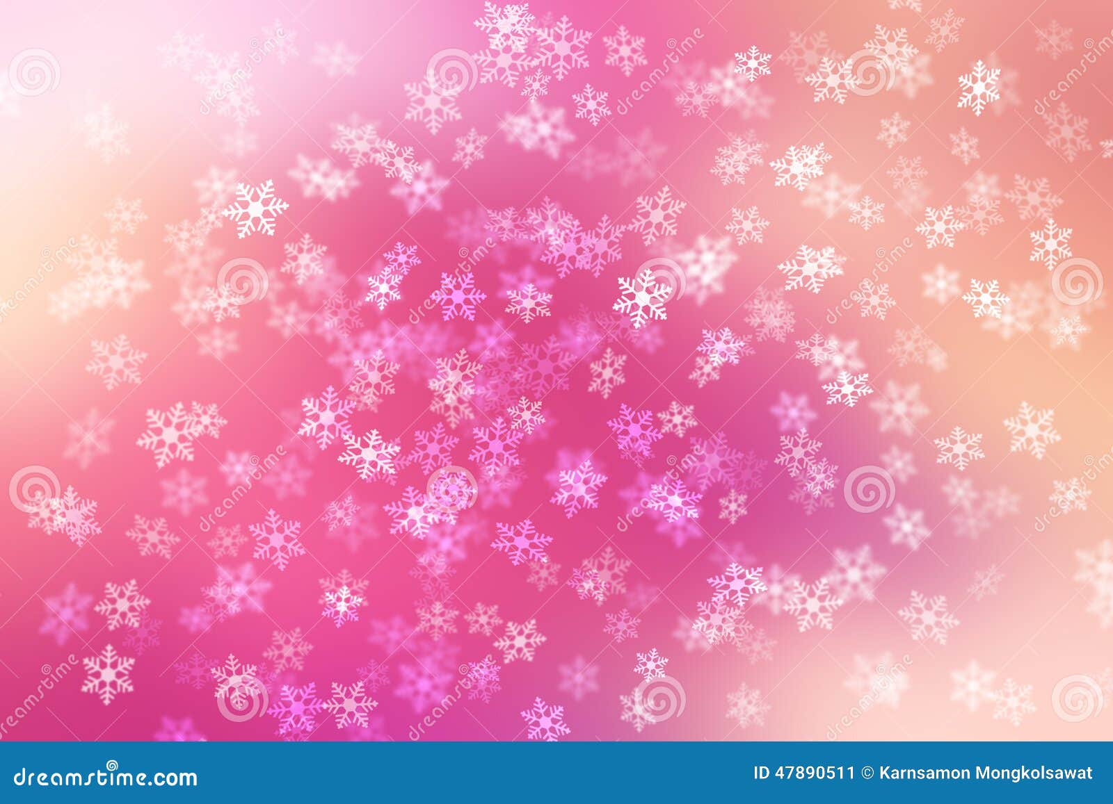 Colorful Pastel Abstract Background with Snow Flakes Falling. Stock ...