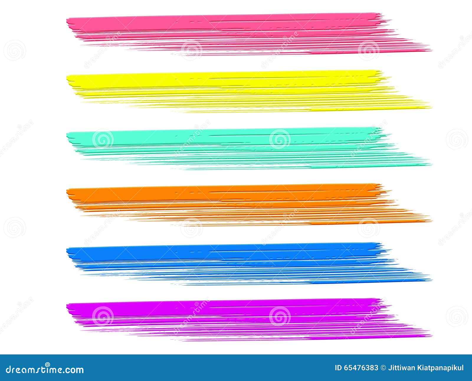 Colorful Pastel Brush Strokes Background Stock Illustration ...