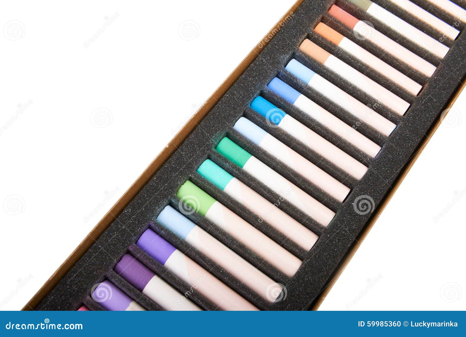 Colorful Pastel Chalks in a Cardboard Box Stock Photo - Image of color ...
