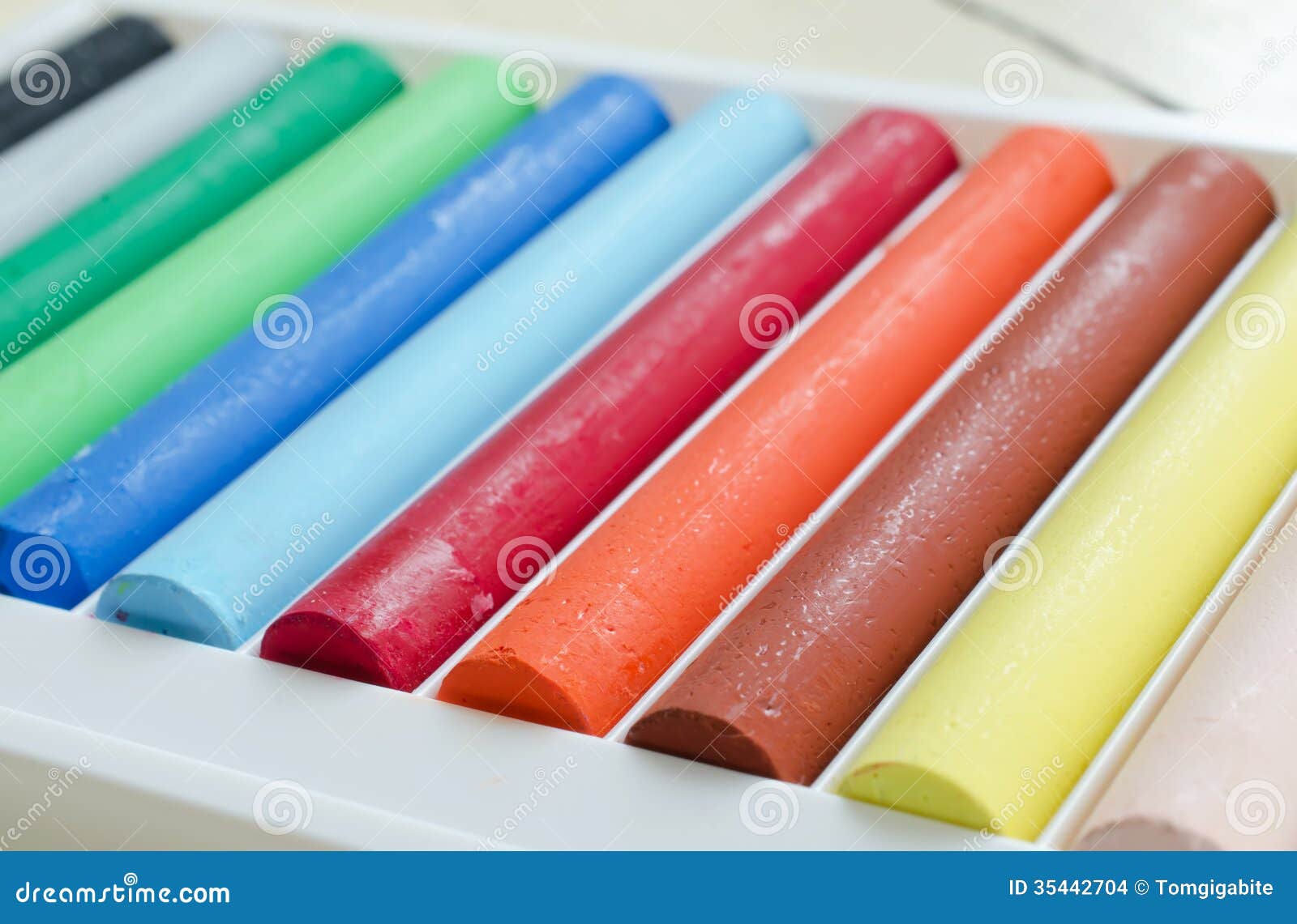 Colorful pastel, crayons stock photo. Image of hobby - 35442704