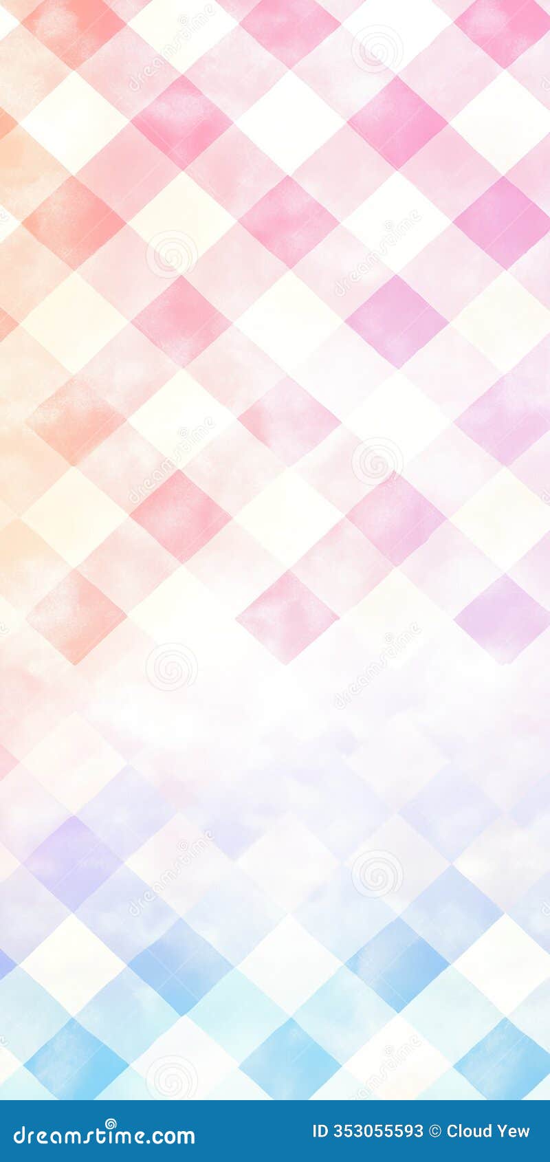 Colorful Pastel Diamond Pattern Background Stock Illustration ...